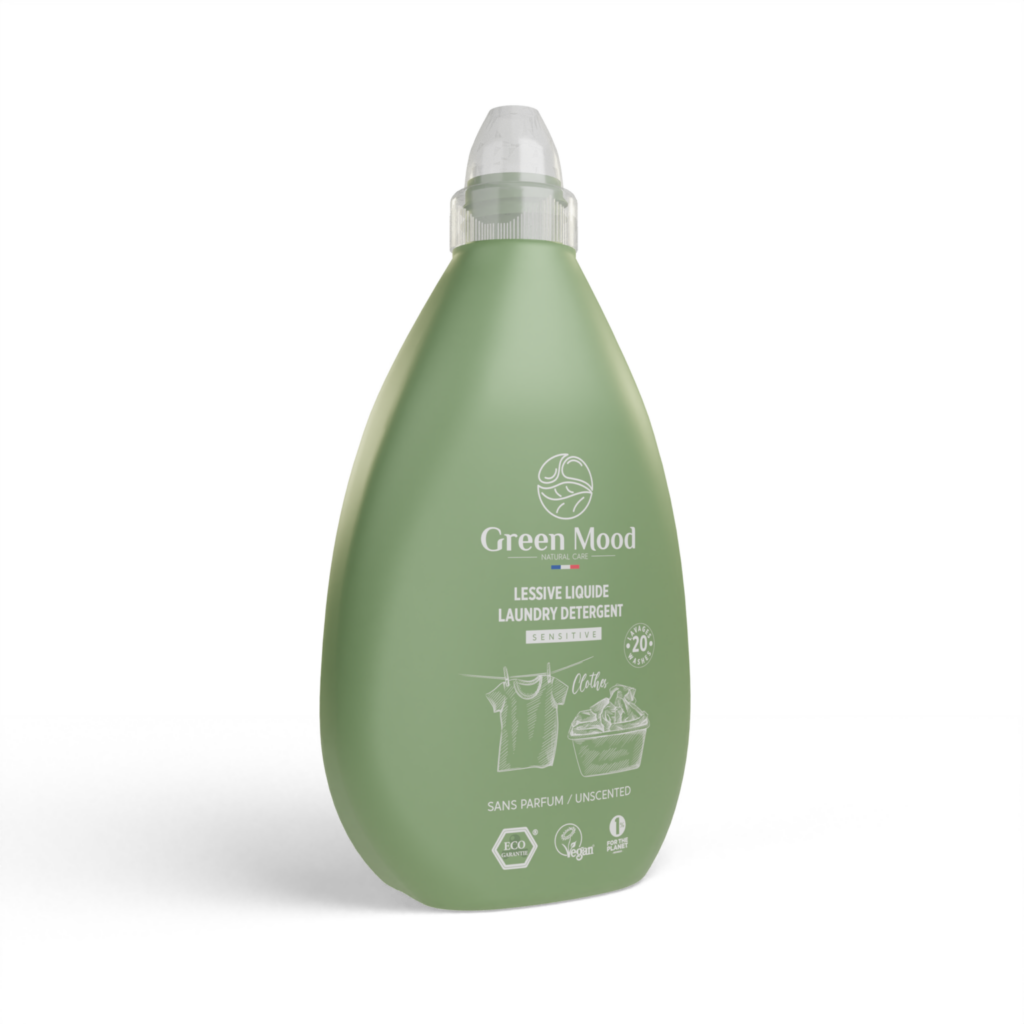Lessive liquide écologique hypoallergénique sans parfum